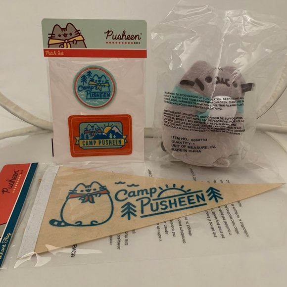 Pusheen | Toys | Pusheen Cat Camp Theme Plush Patches Flag Set | Poshmark
